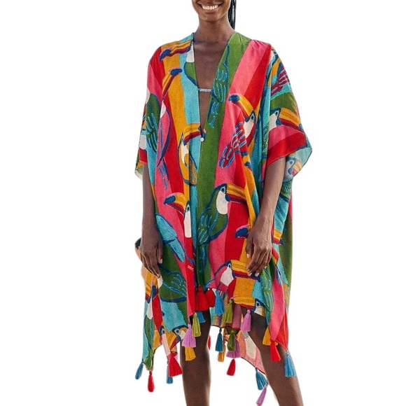 FARM Rio | Tops | Farm Rio Toucans Kimono | Poshmark